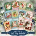 Retro Style Christmas Gift Tags, Vintage Inspired Handmade Gift Tags ...