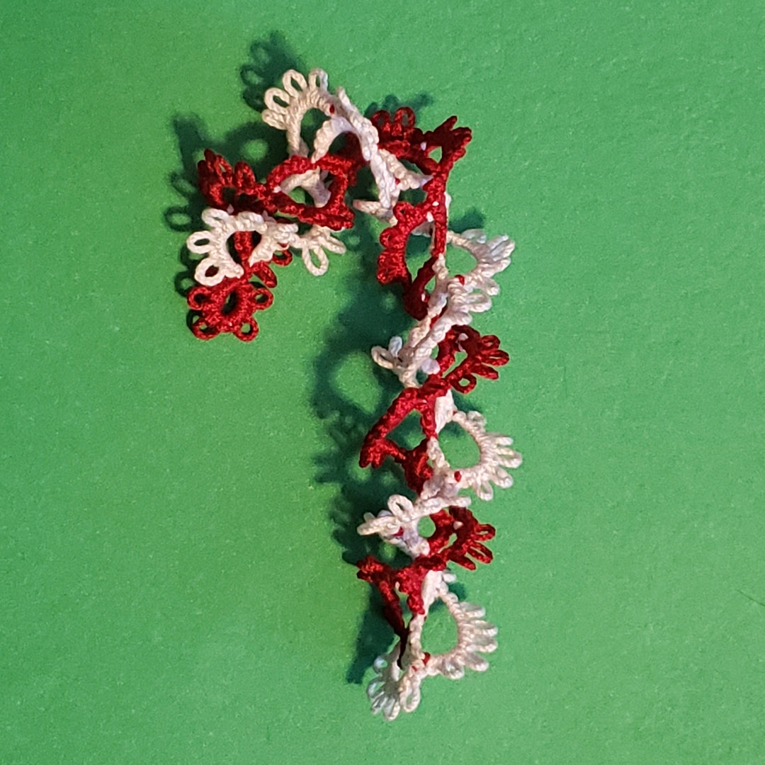 Spiral Candy Cane PDF Tatting Pattern and Unlisted Video Pattern ...