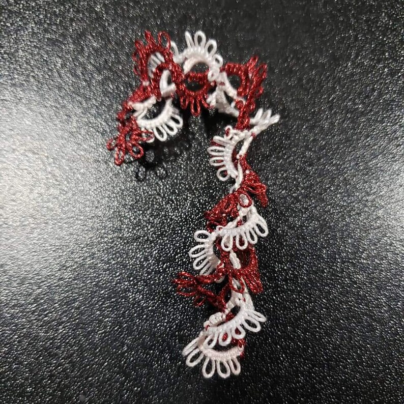 Spiral Candy Cane PDF Tatting Pattern and Unlisted Video Pattern ...