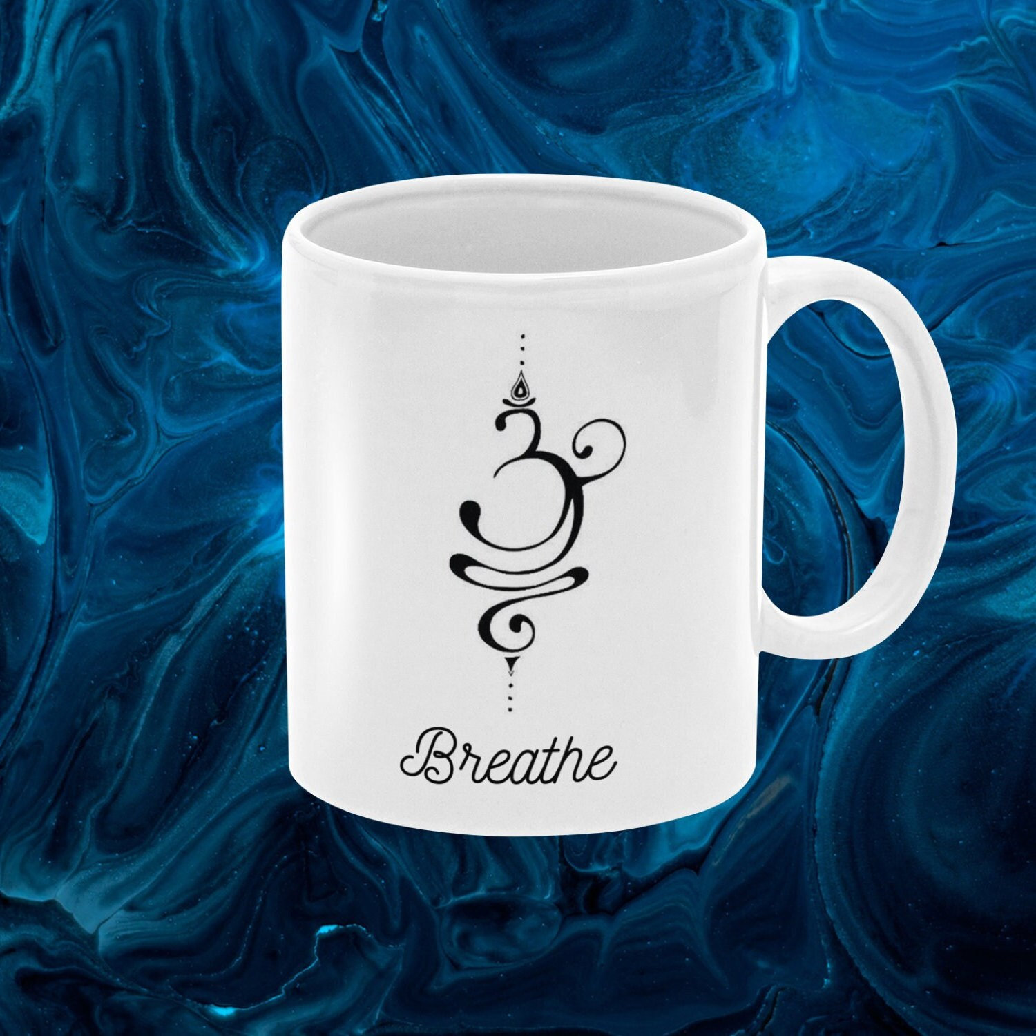 Sanskrit Breathe Symbol Meditation Mindfulness Mantra Yoga Mug - Etsy
