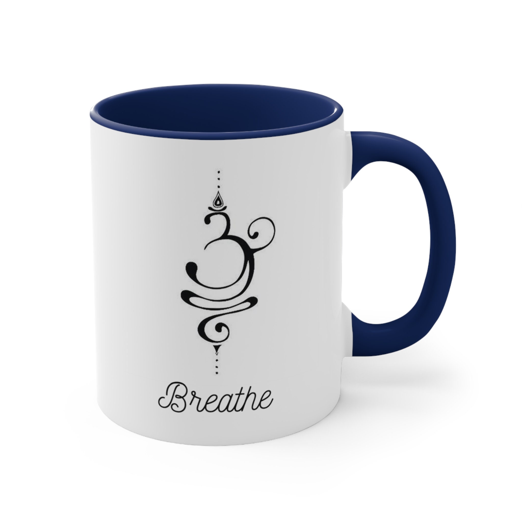 Sanskrit Breathe Symbol Mug: Meditation Mindfulness Gift - Etsy