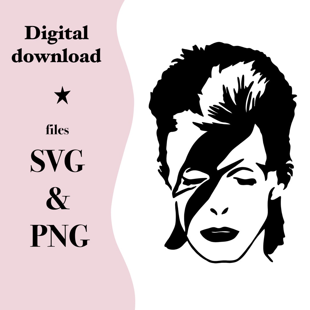 David Bowie SVG PNG File / Instant Download - Etsy