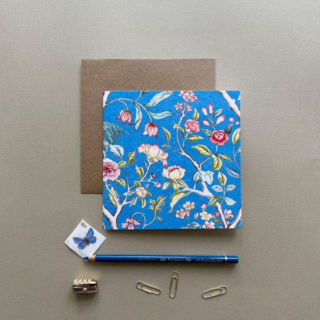 Chinese Peony Flower Linocut Print Card , Artists Greetings Cards by ...