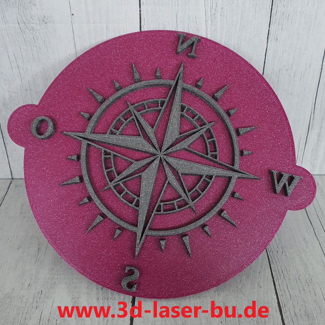 Clay Ceramic Stamp Compass Wind Rose Stamp Plate - Etsy