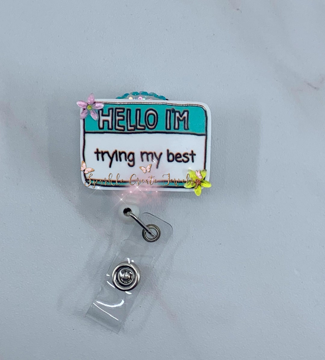 Badge Reel|night Shift|tech ID Badge|rn|orthopedics Badge Holder ...