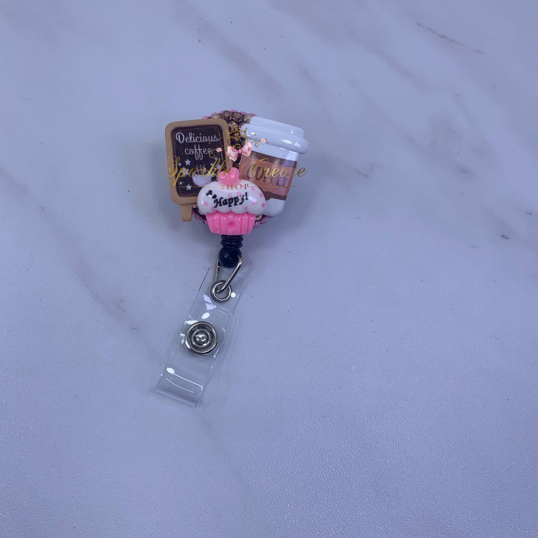 Badge Reel|tech ID Badge|emergency Badge Reel|gift for Coffee Lover ...