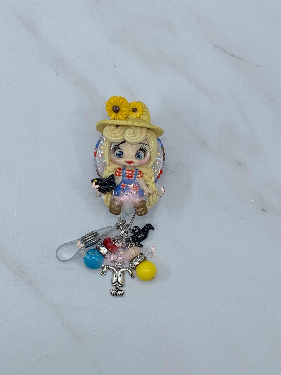 Scarecrow Girl Badge Reel, Nurse Gift, Medical Badge Reel, Clinic Badge ...