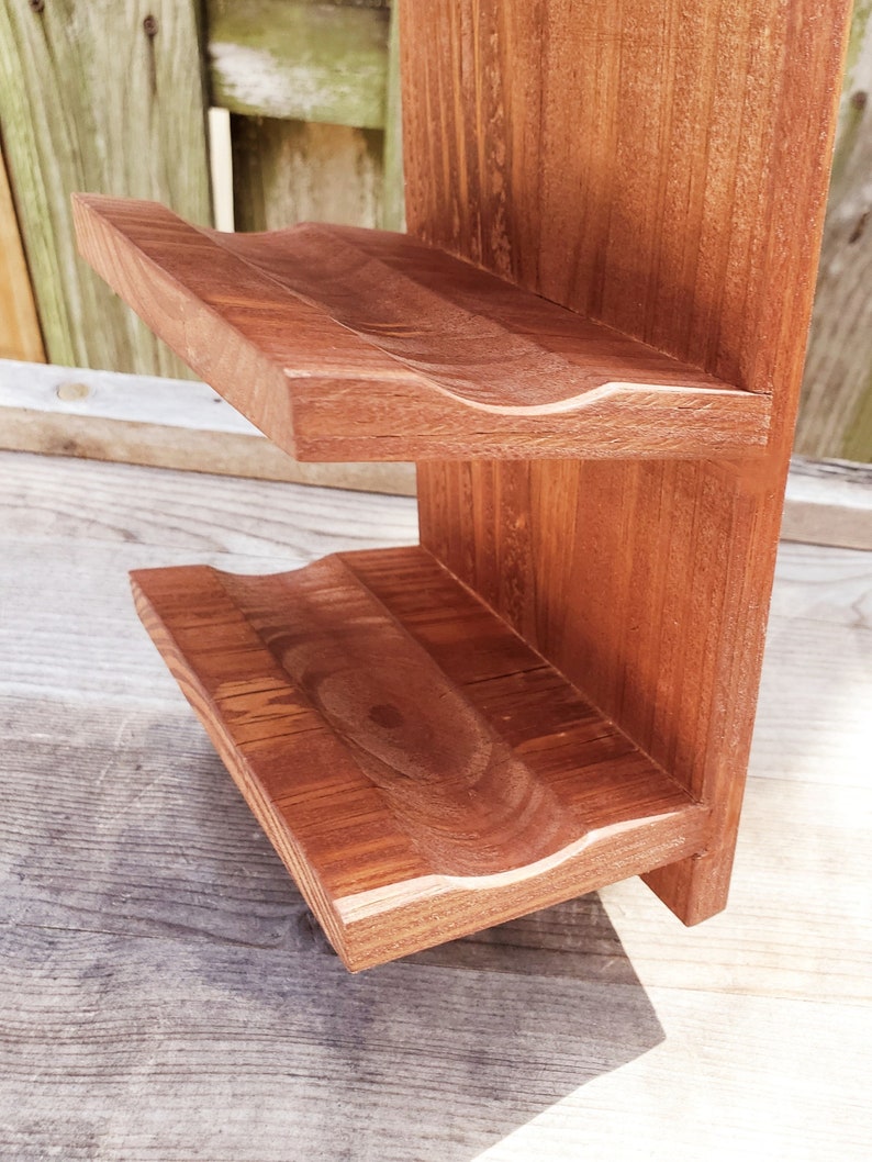 Wall Mounted Wine Rack (old Country Style- Straight Edges) No Nails ...