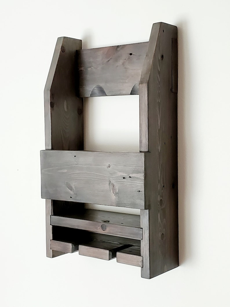 Wall Mounted Wine Rack (old Country Style- Straight Edges) Glass Holder ...