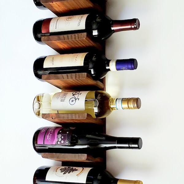 Rustic Wine Rack for Wall - Etsy