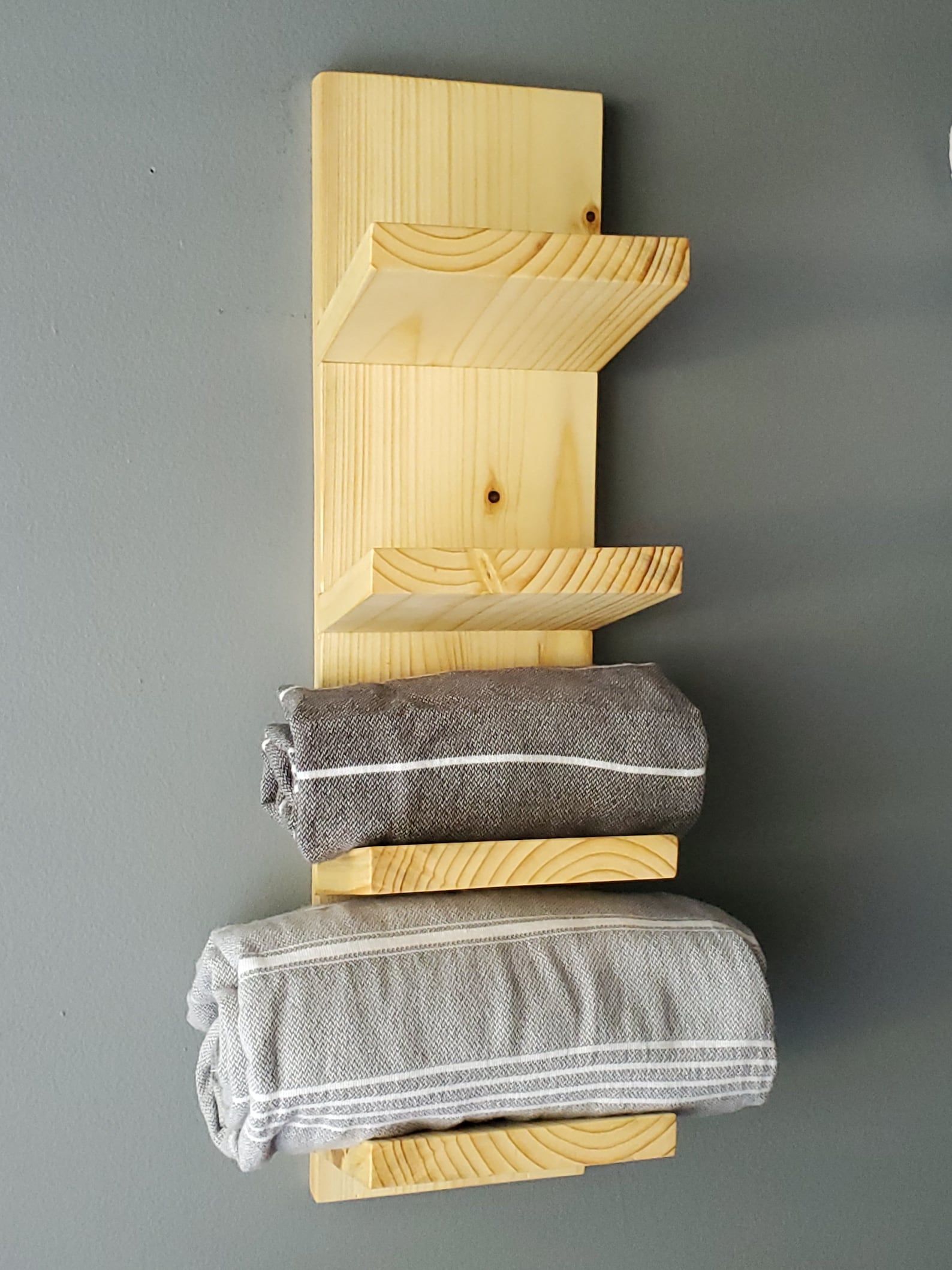 Sauna Towel Rack old Country Style Straight Edges: Farm House, Bathroom ...