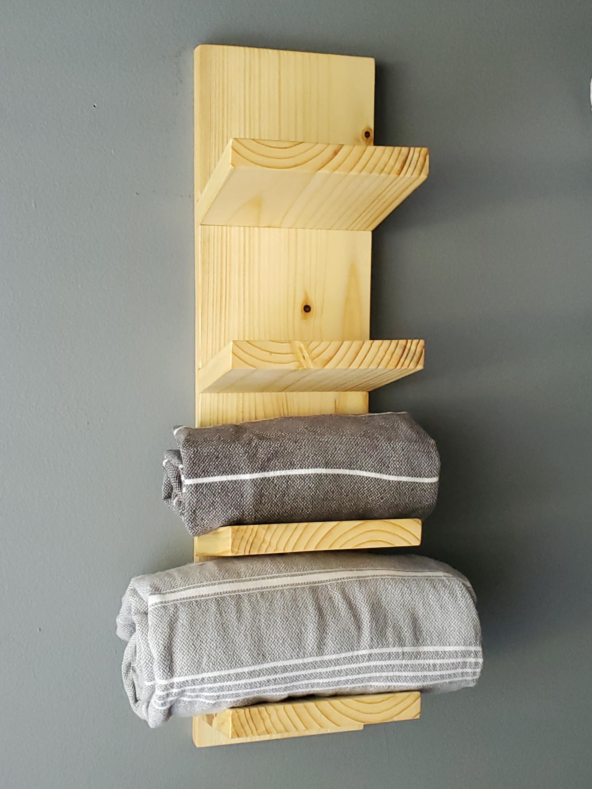 Sauna Towel Rack old Country Style Straight Edges: Farm House, Bathroom ...