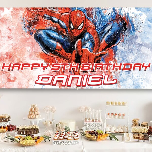 Spiderman Birthday Decorations - Etsy