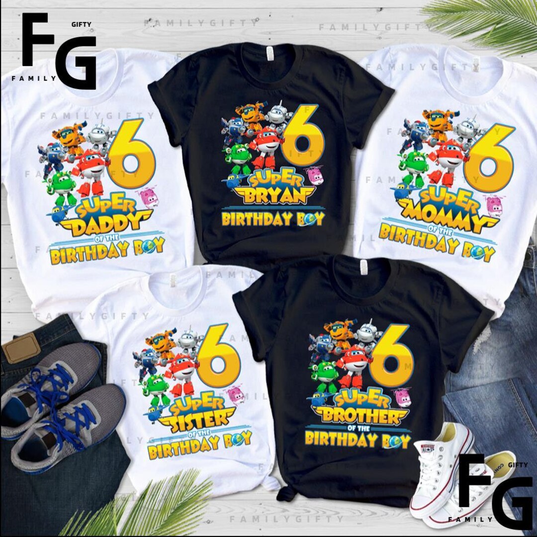 Super Wings Shirt Custom Birthday Boy Shirt Personalized - Etsy