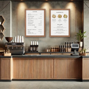 Editable Digital Cafe Menu Template | Canva File | Customizable ...