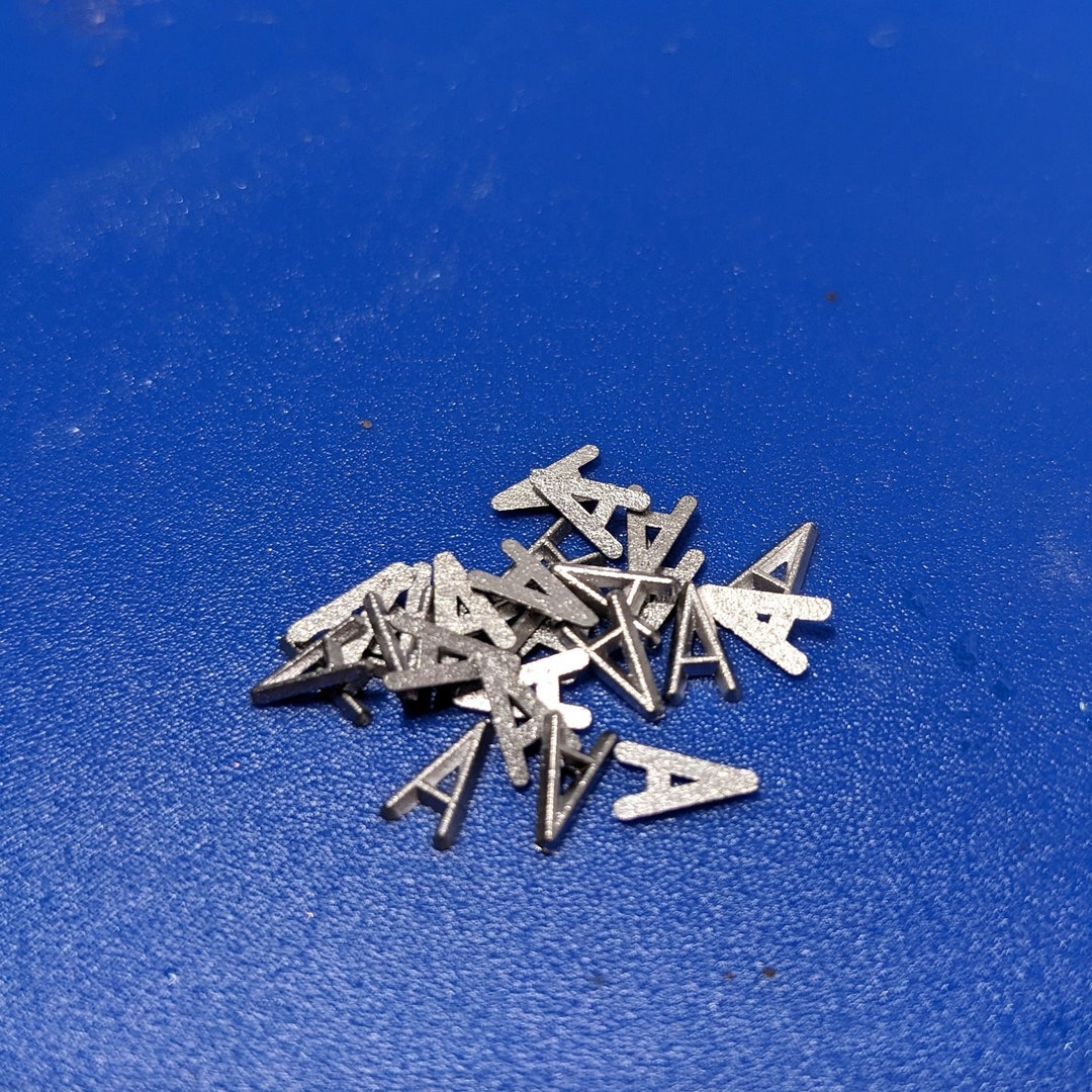 Pack of 10 Lead Letters for X-ray Markers Flat Face Unmounted Craft ...