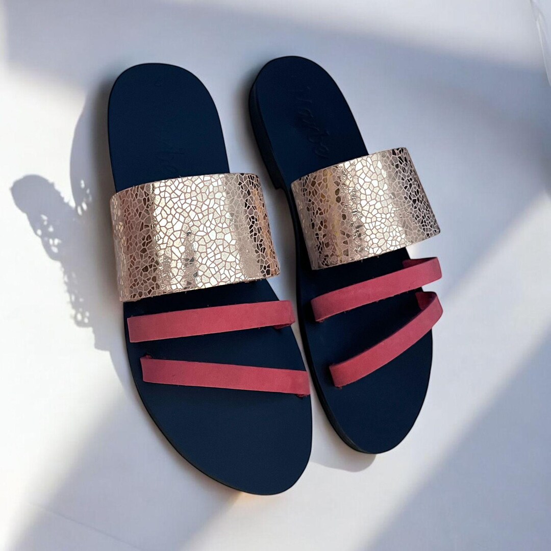 Handmade Leather Sandals, Greek Leather Sandals Women, Strappy Sandal ...