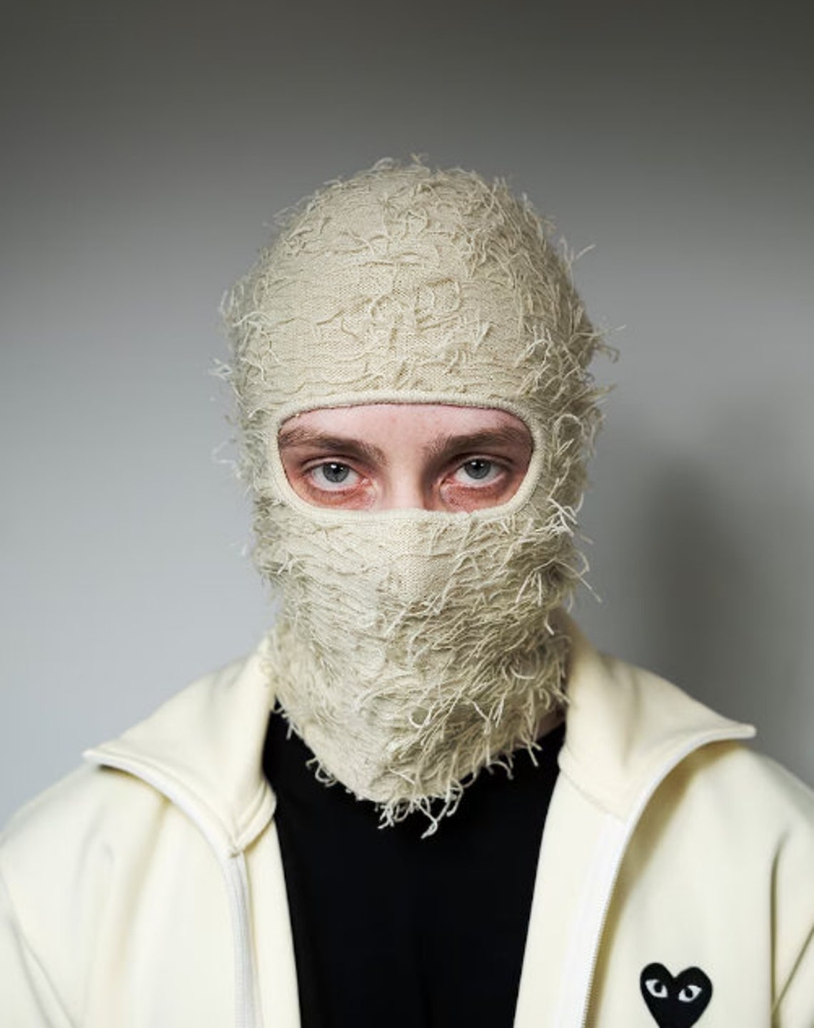 Edgy and Bold Distressed Black Balaclava, the Iconic Shiesty Aesthetic ...