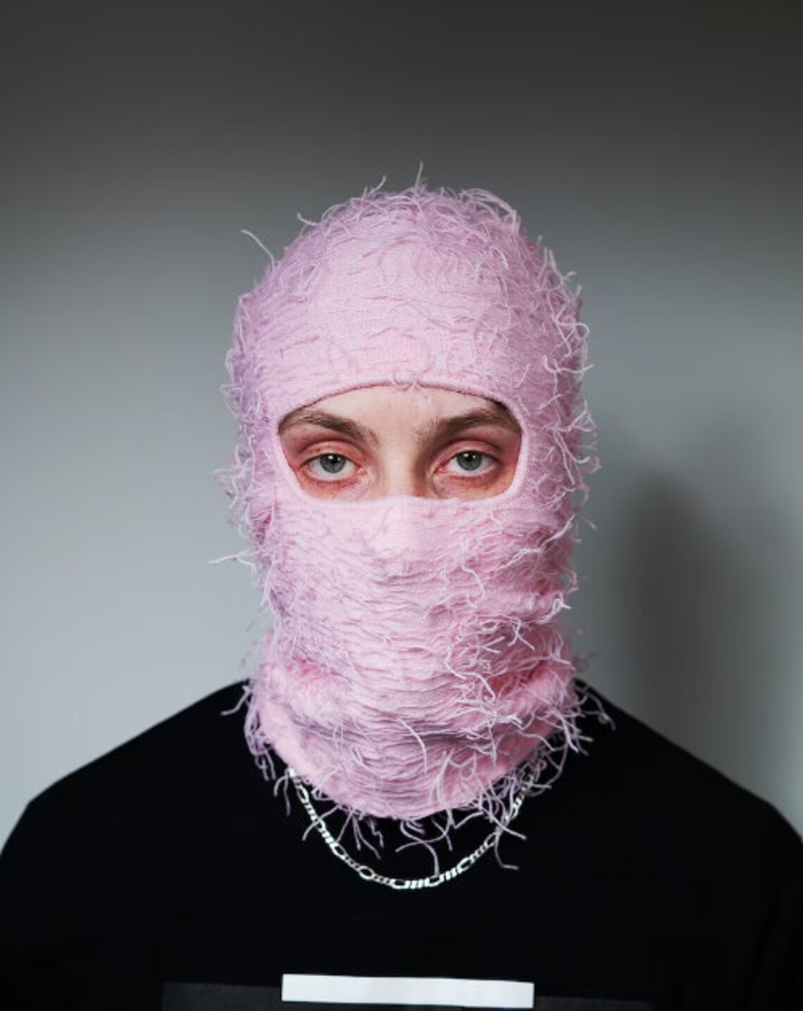 Edgy and Bold Distressed Black Balaclava, the Iconic Shiesty Aesthetic ...