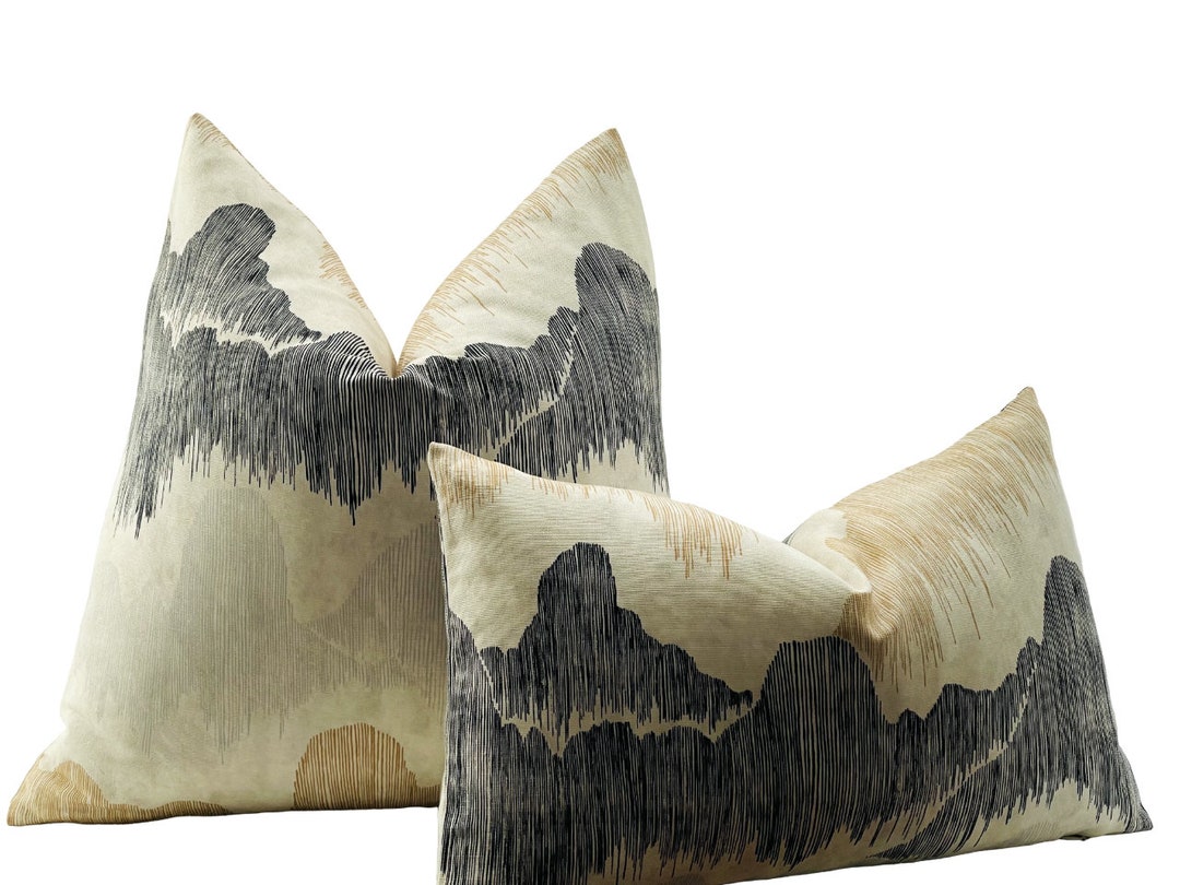 Cascadia Basalt Pillow Cover Designer Cushions Decorative - Etsy