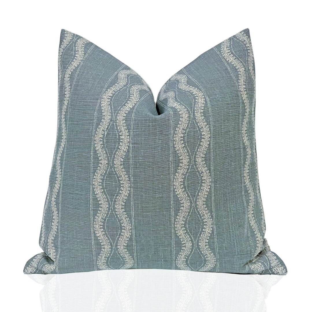 Peter Dunham Zanzibar Pillow Cover in Ocean, Designer Pillow - Etsy