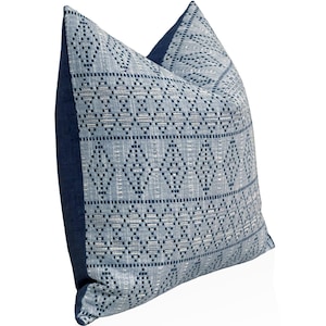 Peter Dunham Souk Pillow Cover in Indigo and Ocean, Living Room ...