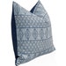 Peter Dunham Souk Pillow Cover in Indigo and Ocean, Living Room ...