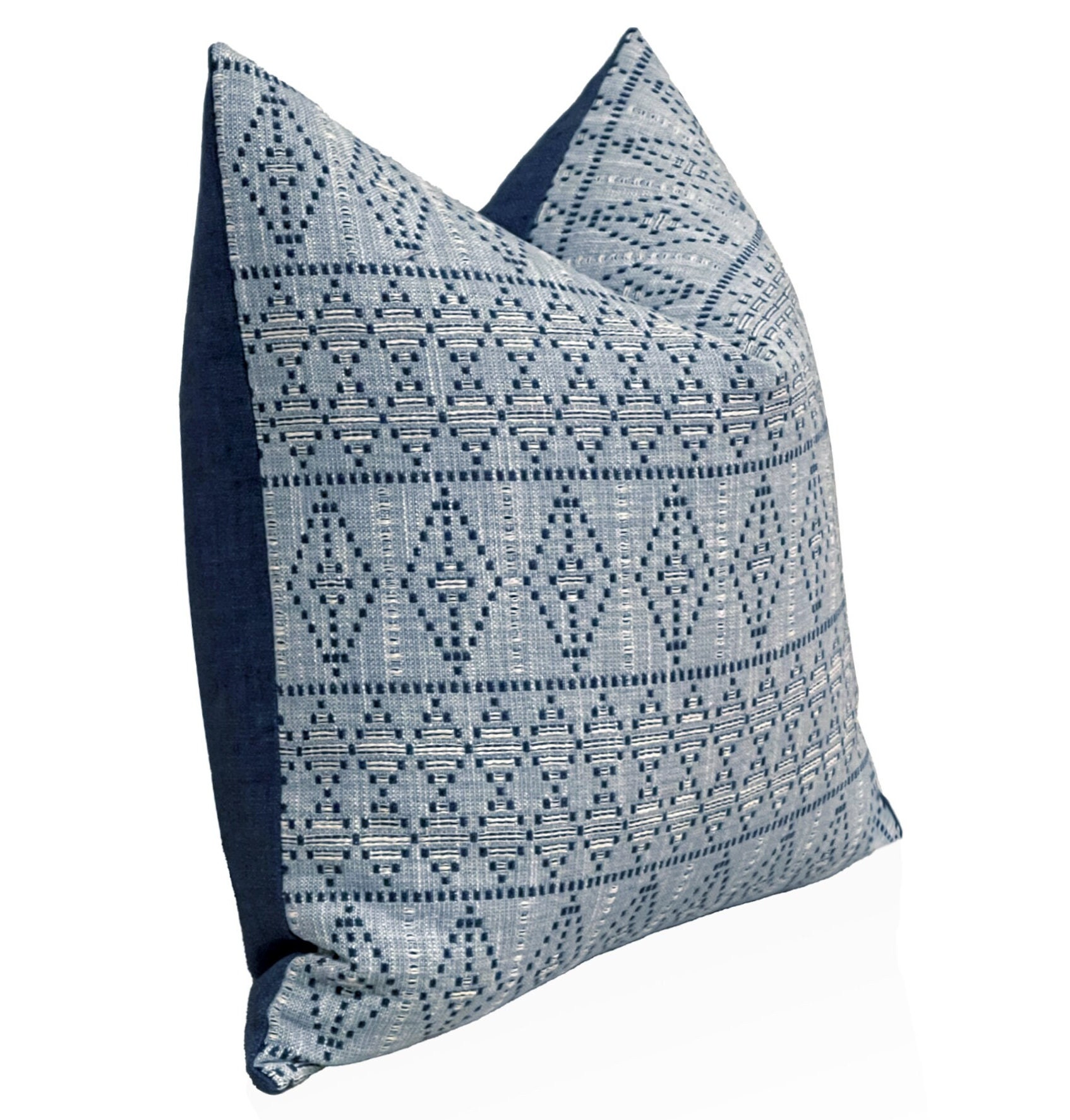 Peter Dunham Souk Pillow Cover in Indigo and Ocean, Living Room ...