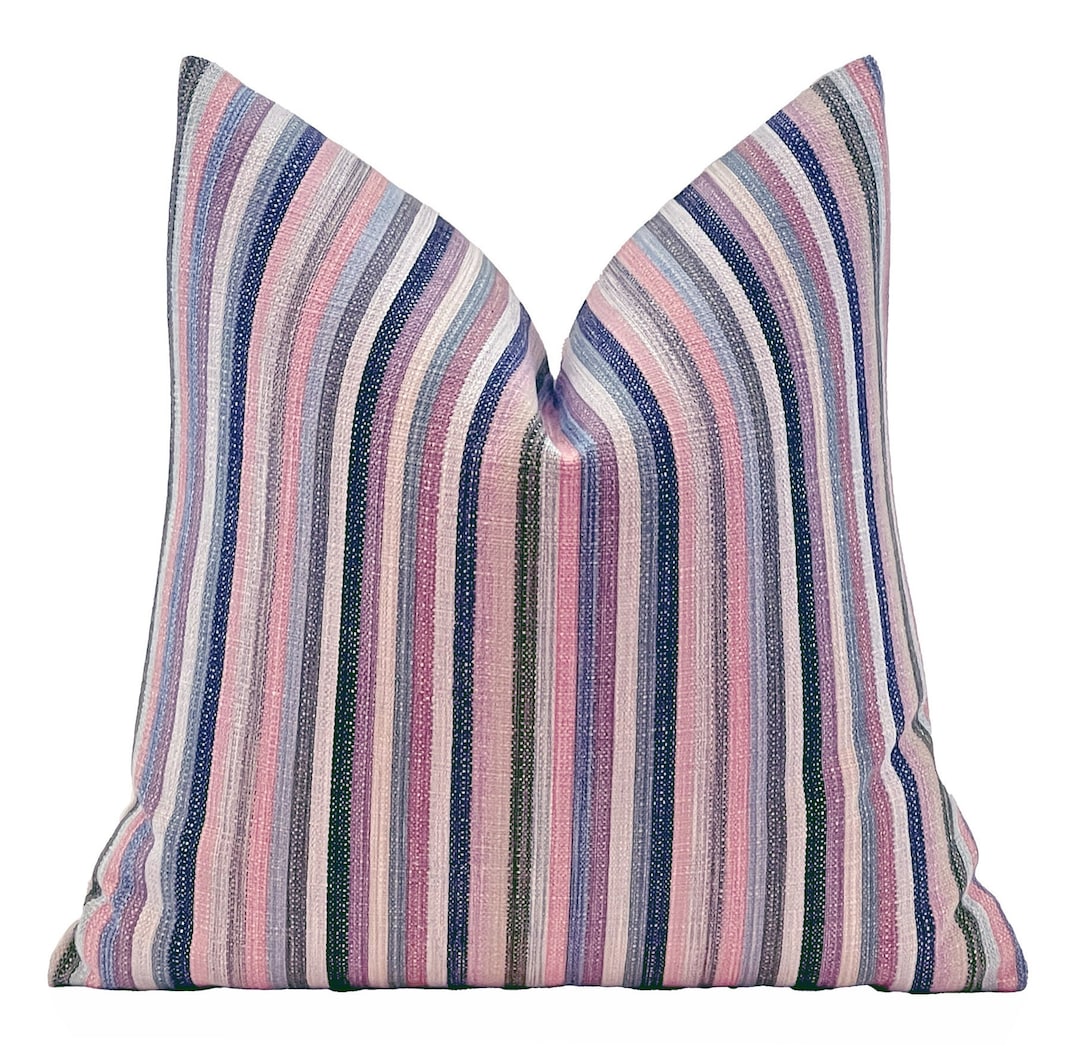 Peter Dunham Espadrille Pillow Cover in Marrakech, Stripe Pillow ...
