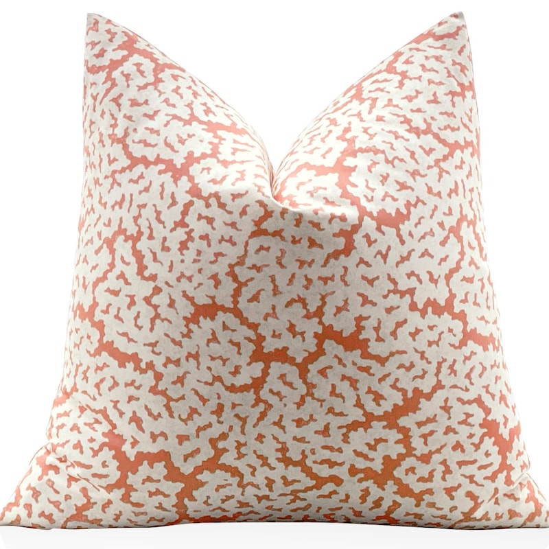 Coral Throw Pillows - Etsy