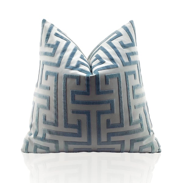 Blue Greek Key - Etsy