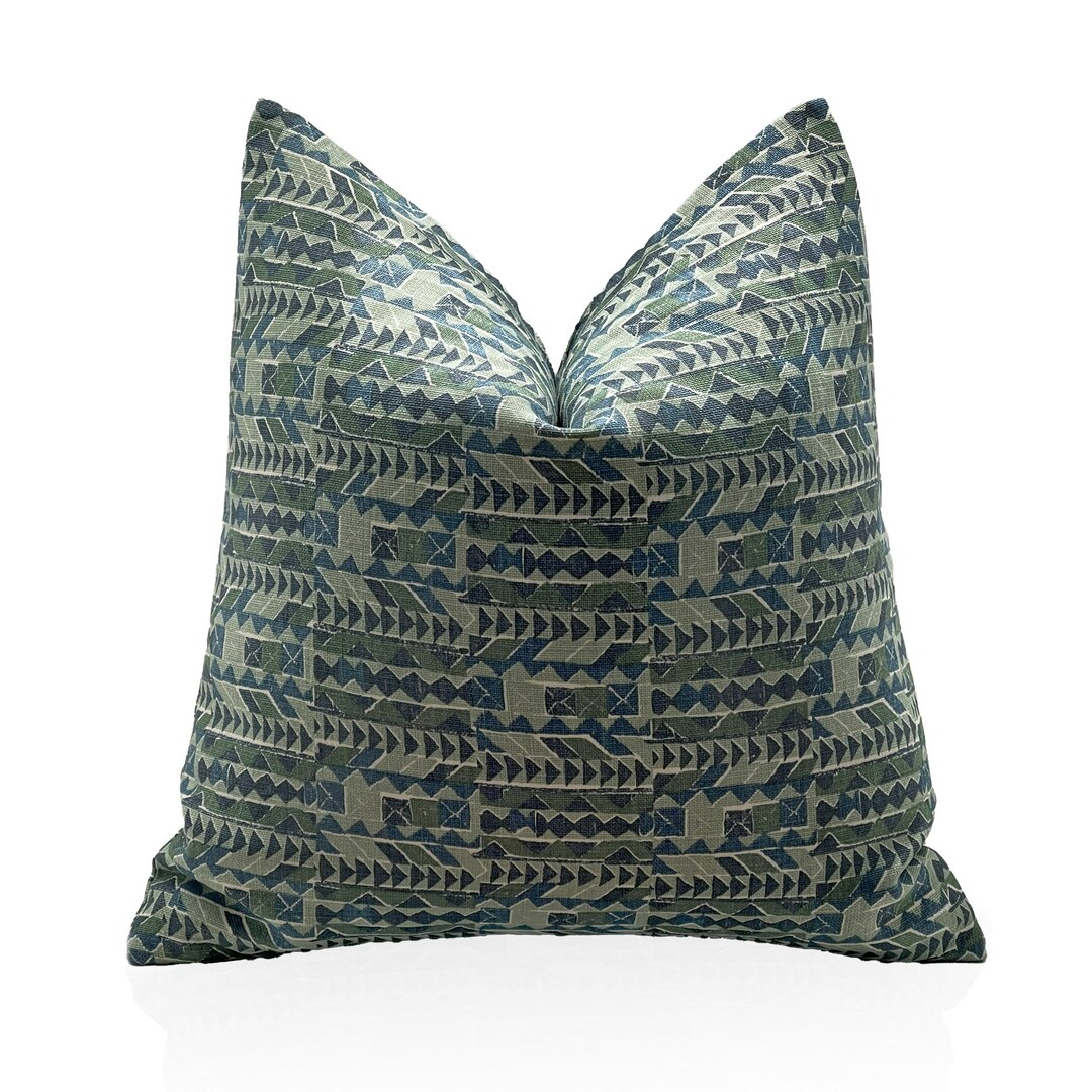 Peter Dunham Zaya Pillow Cover in Blue/green - Etsy