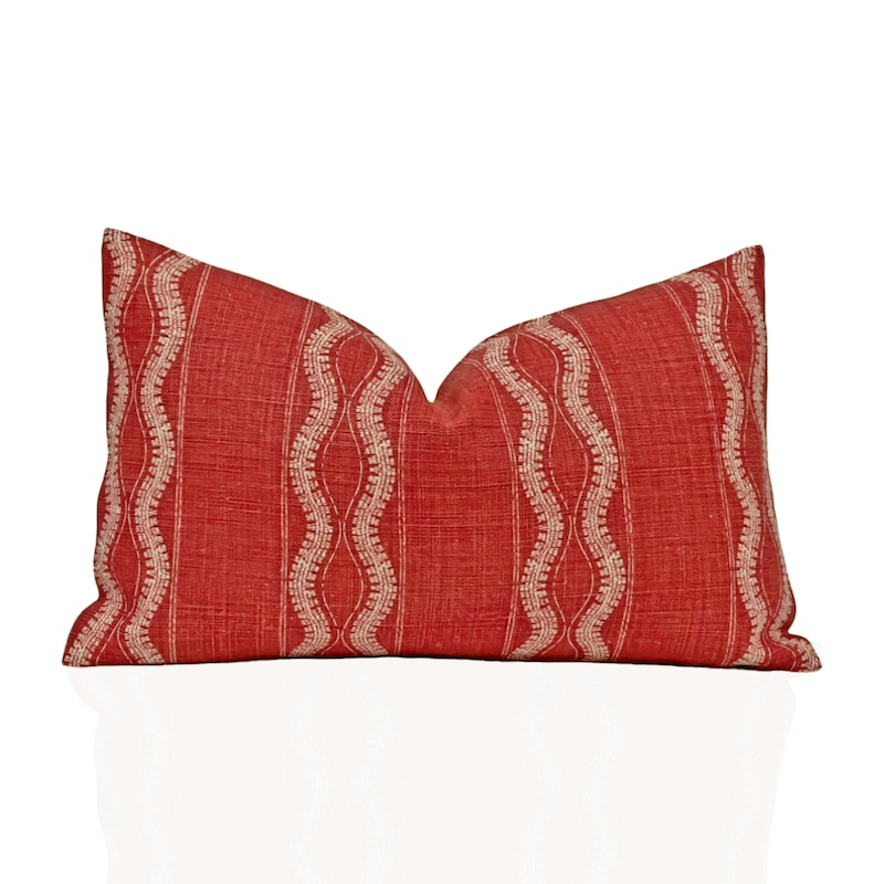 Robert Kime Red Pillow - Etsy UK