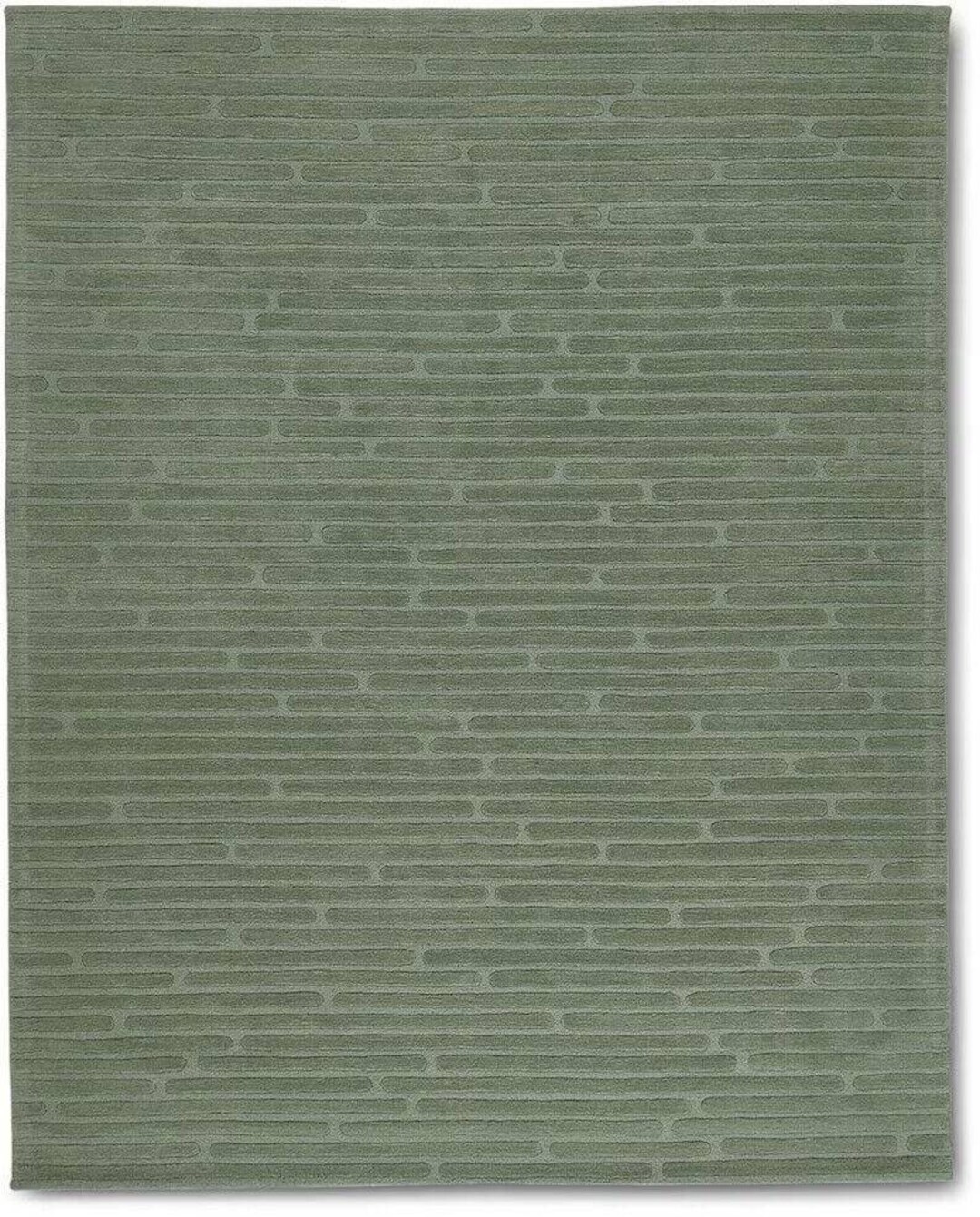 Odd Shape/ Irregular Shape Premium Misty Rug Olive Green & Red Modern ...