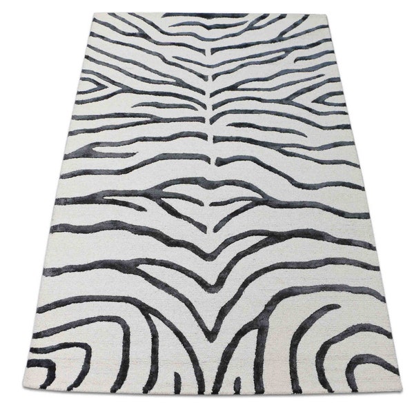 Small Zebra Rug - Etsy