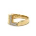 14k Yellow Gold Diamond Initial Ring, Letter L Ring, Gift for Him - Etsy