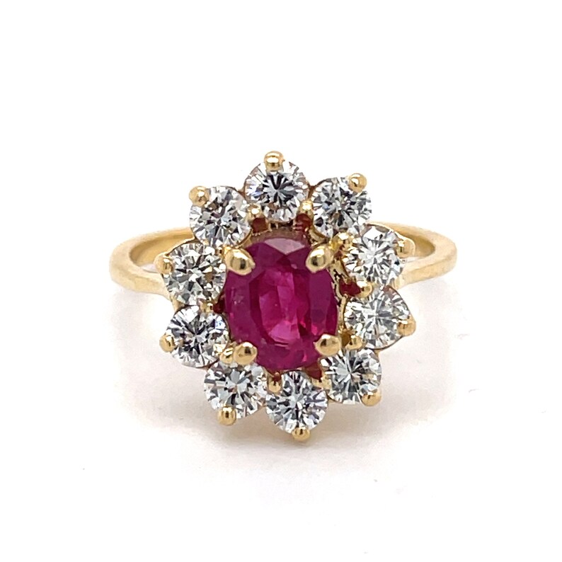 Ruby Engagement Ring Vintage Ruby Ring 0.5CT Ruby 0.5CT - Etsy