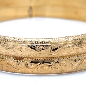 Antique Gold Bracelet, 18K Yellow Gold Bangle Bracelet, Antique Jewelry ...