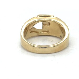 E Letter Ring, Name Ring, Initial Men Ring, Men Diamond Ring, 14k ...