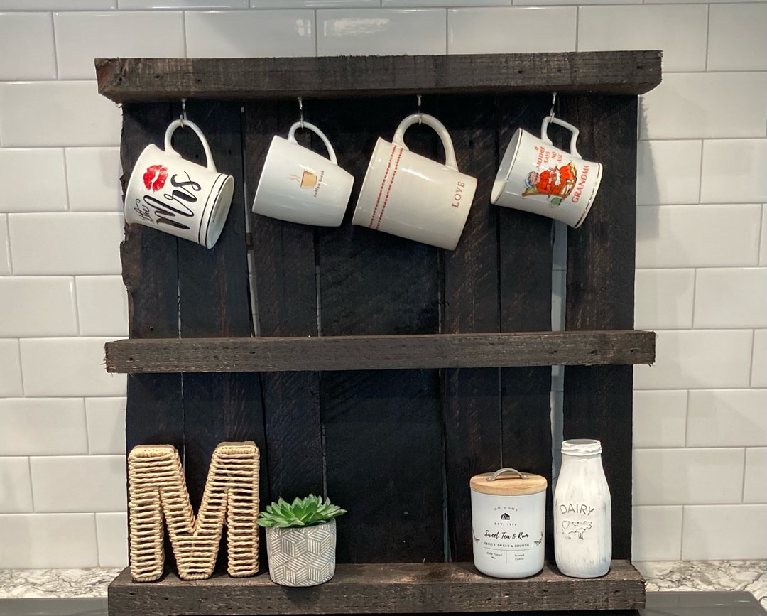 Rustic Pallet Shelf | Authentic Rustic Hand Crafted Wood Shelves ...