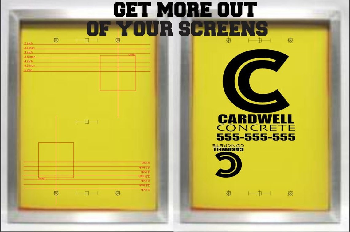 Registration Templet for Screen Printing 20"x24" Screen Placement for ...
