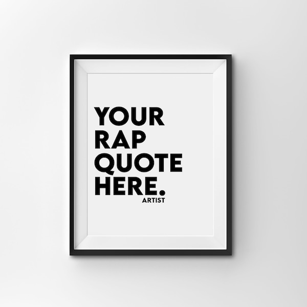 Rap Quotes - Etsy