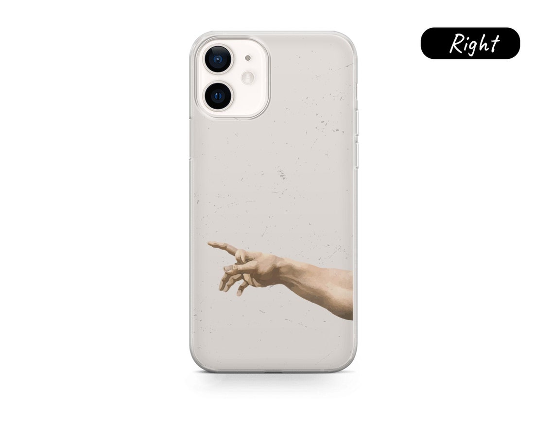 Michelangelo the Creation of Adam Matching Couple Phone Case, Cover for ...