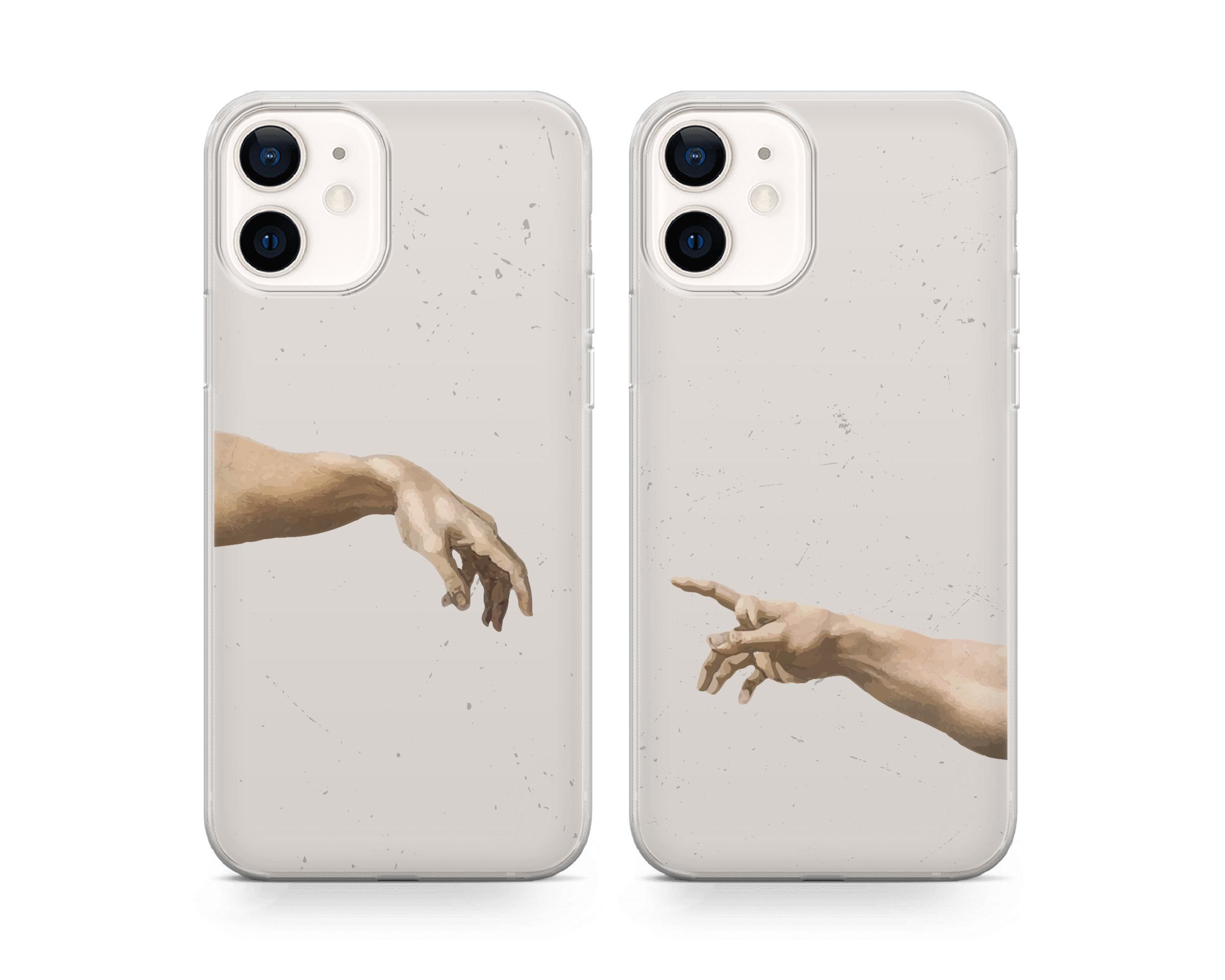 Michelangelo the Creation of Adam Matching Couple Phone Case, Cover for ...