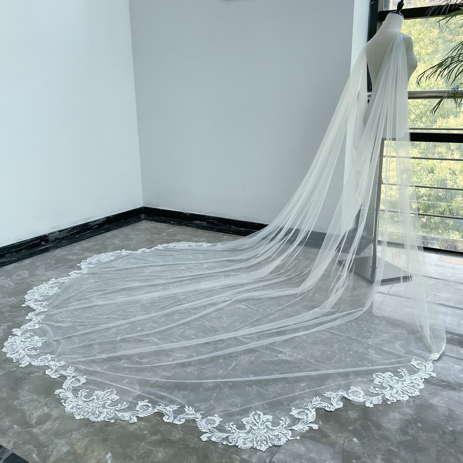 Custom Lace Cape Veil Cathedral Shoulder Cape Veil Bride Cloak - Etsy