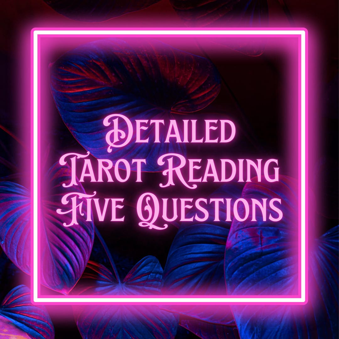 In Depth Audio Reading Five Questions, Detailed Reading, Tarot Reading ...