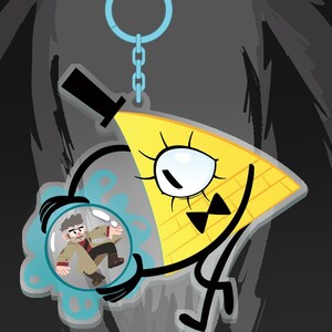 PRE-ORDER Bill Cipher and Ford 3D Keychain - Etsy UK