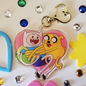 Adventure Time Fionna and Cake Keychains - Etsy