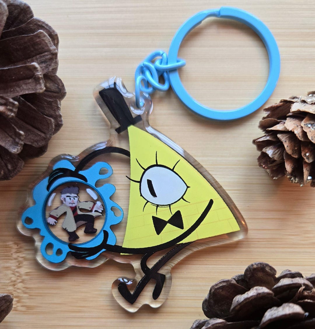 PRE-ORDER Bill Cipher and Ford 3D Keychain - Etsy