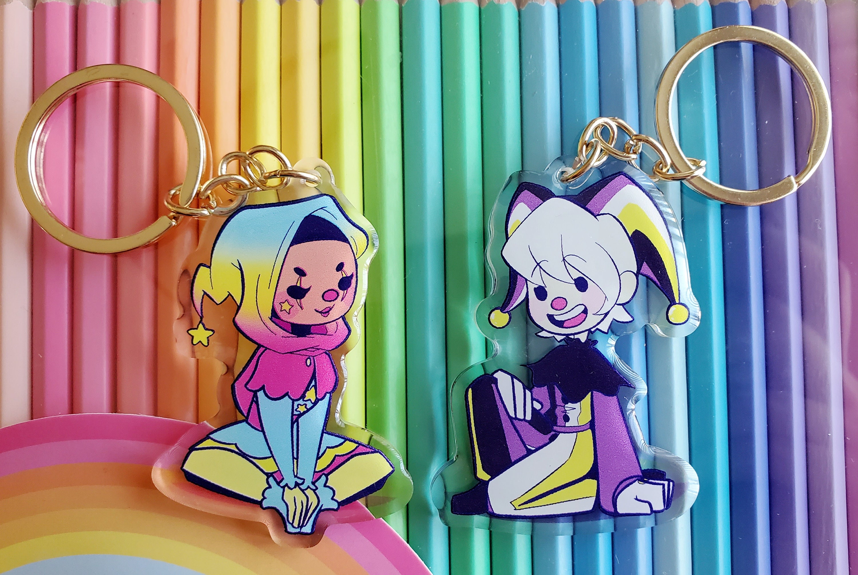 Pride Clown Keychains - Etsy